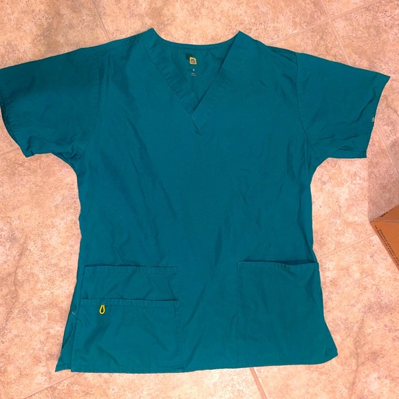 Tops | Wonder Wink Nice Teal Scrub Top Nurses Medical Assistants ...